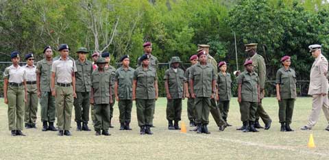 High school recruits join Cadet Corps - Cayman Compass