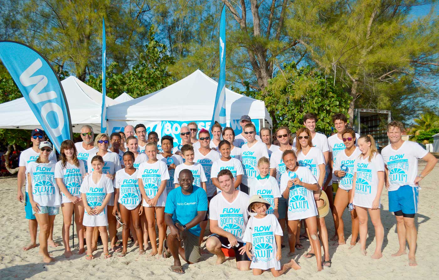 More than 100 take part in Flow sea swim - Cayman Compass