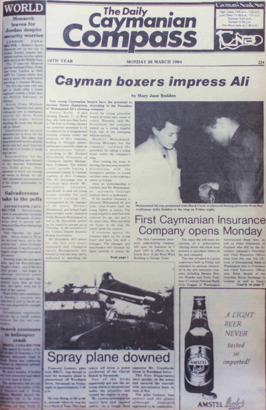 On visits to Cayman in 1984, Ali was a sensation - Cayman Compass