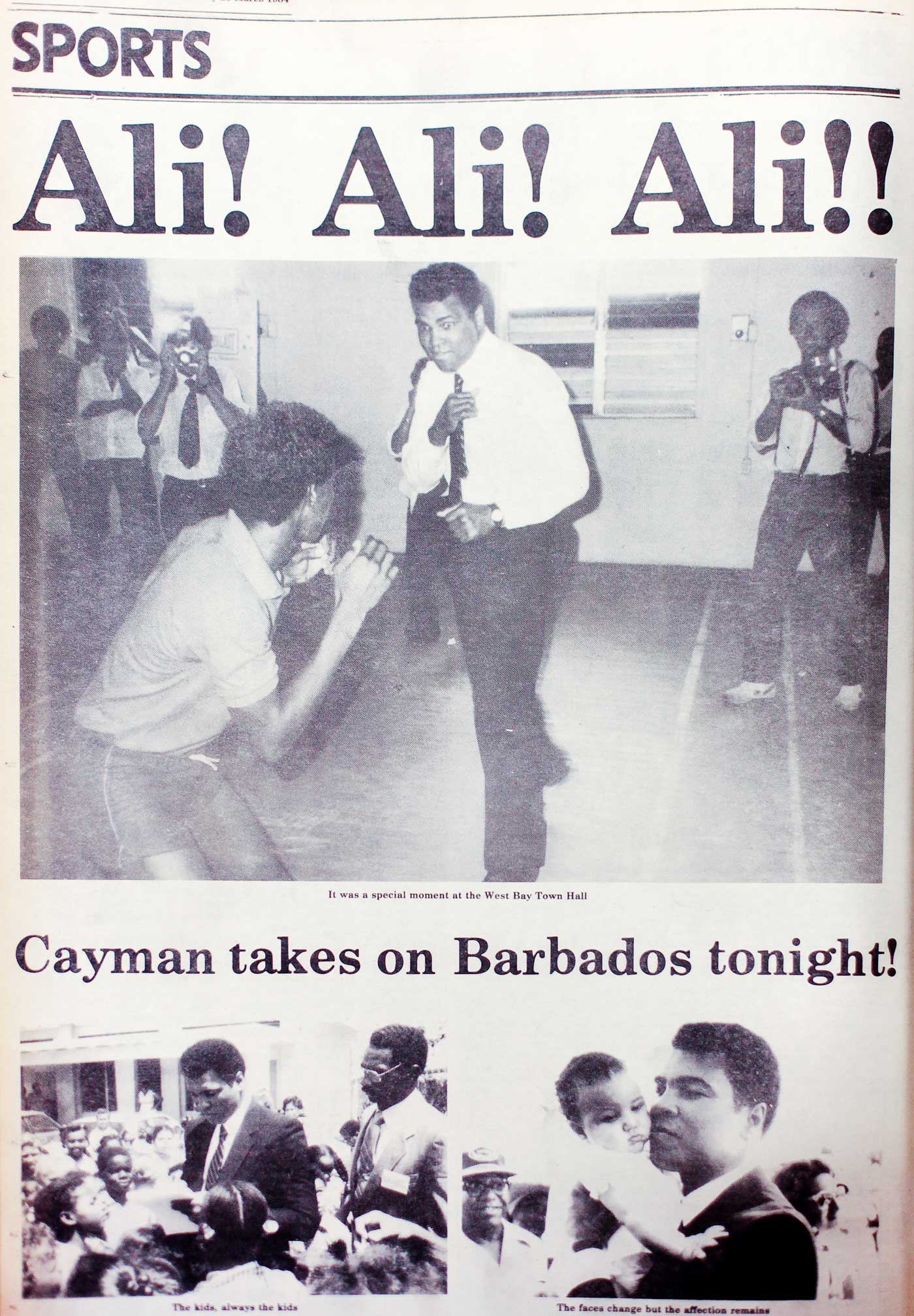 On visits to Cayman in 1984, Ali was a sensation - Cayman Compass