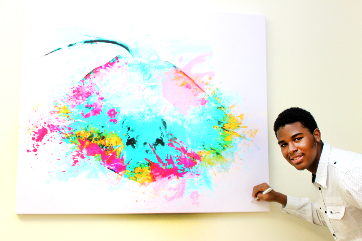 Bodden Town teen’s artwork on display in Camana Bay - Cayman Compass