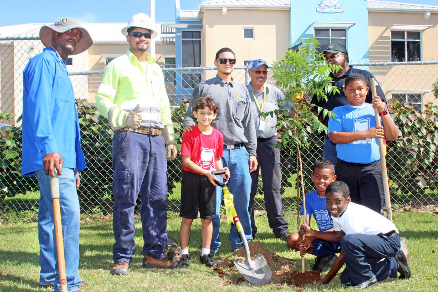 CUC donates trees to primary school - Cayman Compass