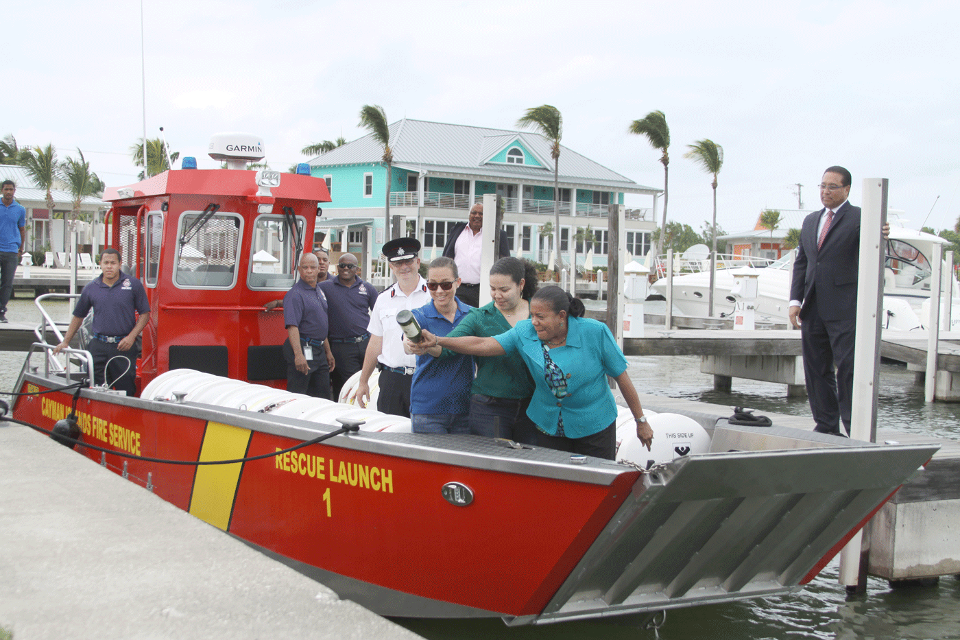 Fire Service christens new rescue boat - Cayman Compass