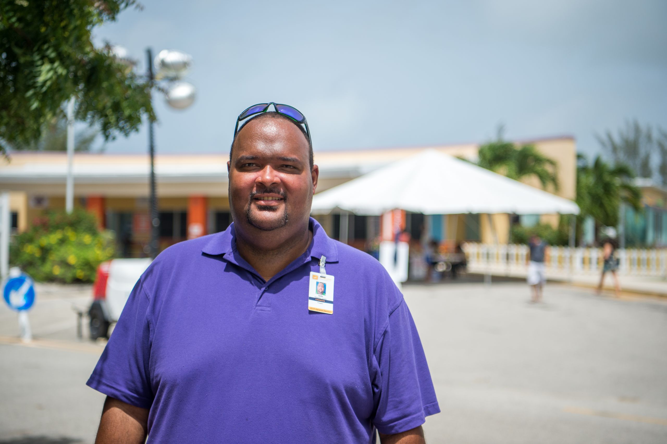 Matthew Leslie at Polling Station-1 - Cayman Compass