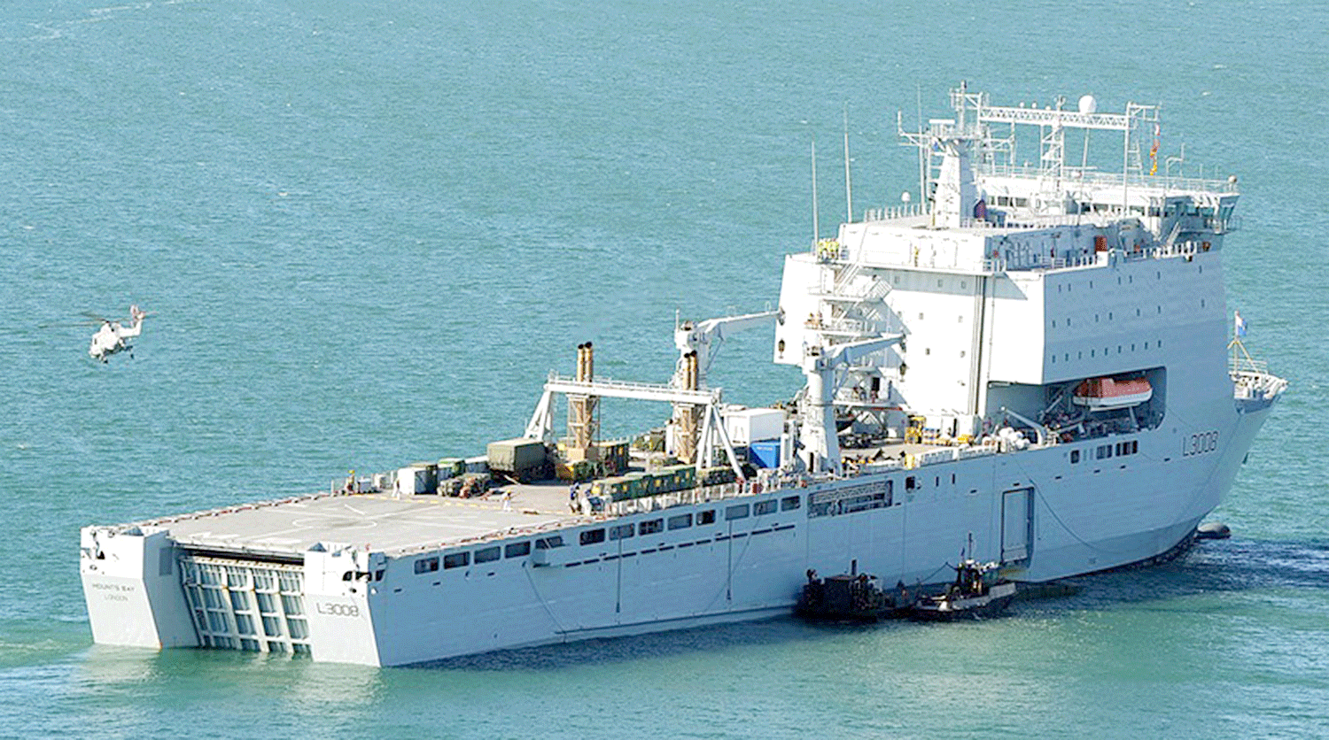 RFA Mounts Bay sails to Grand Cayman - Cayman Compass