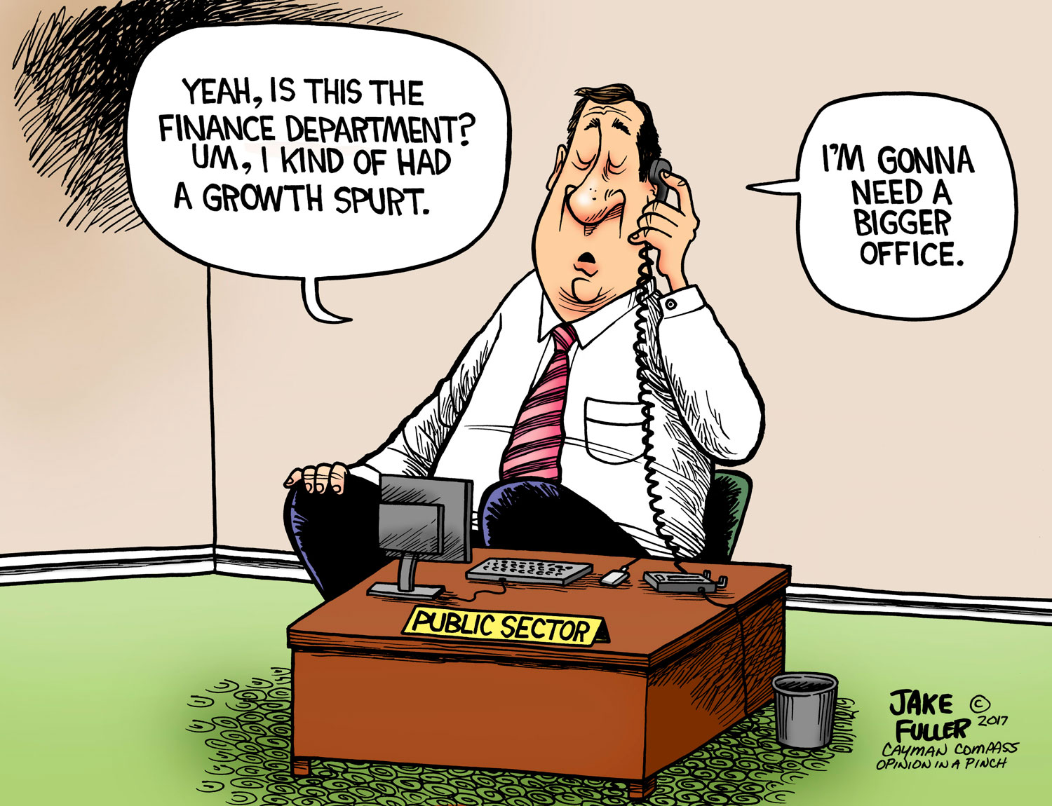 Jake-Fuller-Public-Sector-Growth-cartoon-clr - Cayman Compass