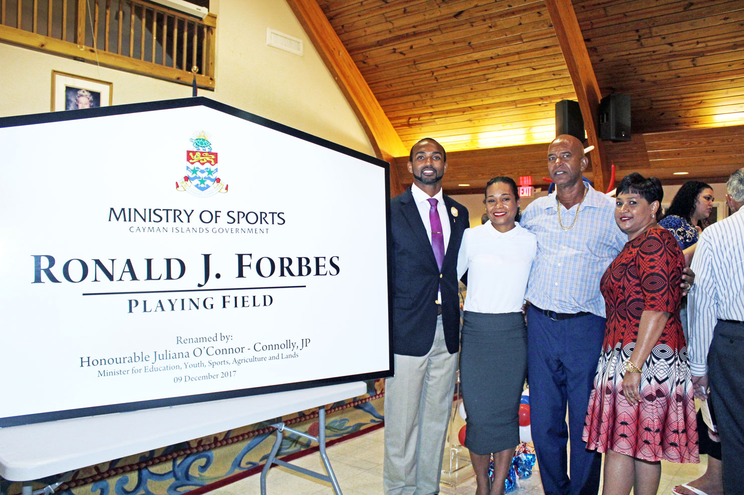 Play field renamed for Ronald J. Forbes - Cayman Compass