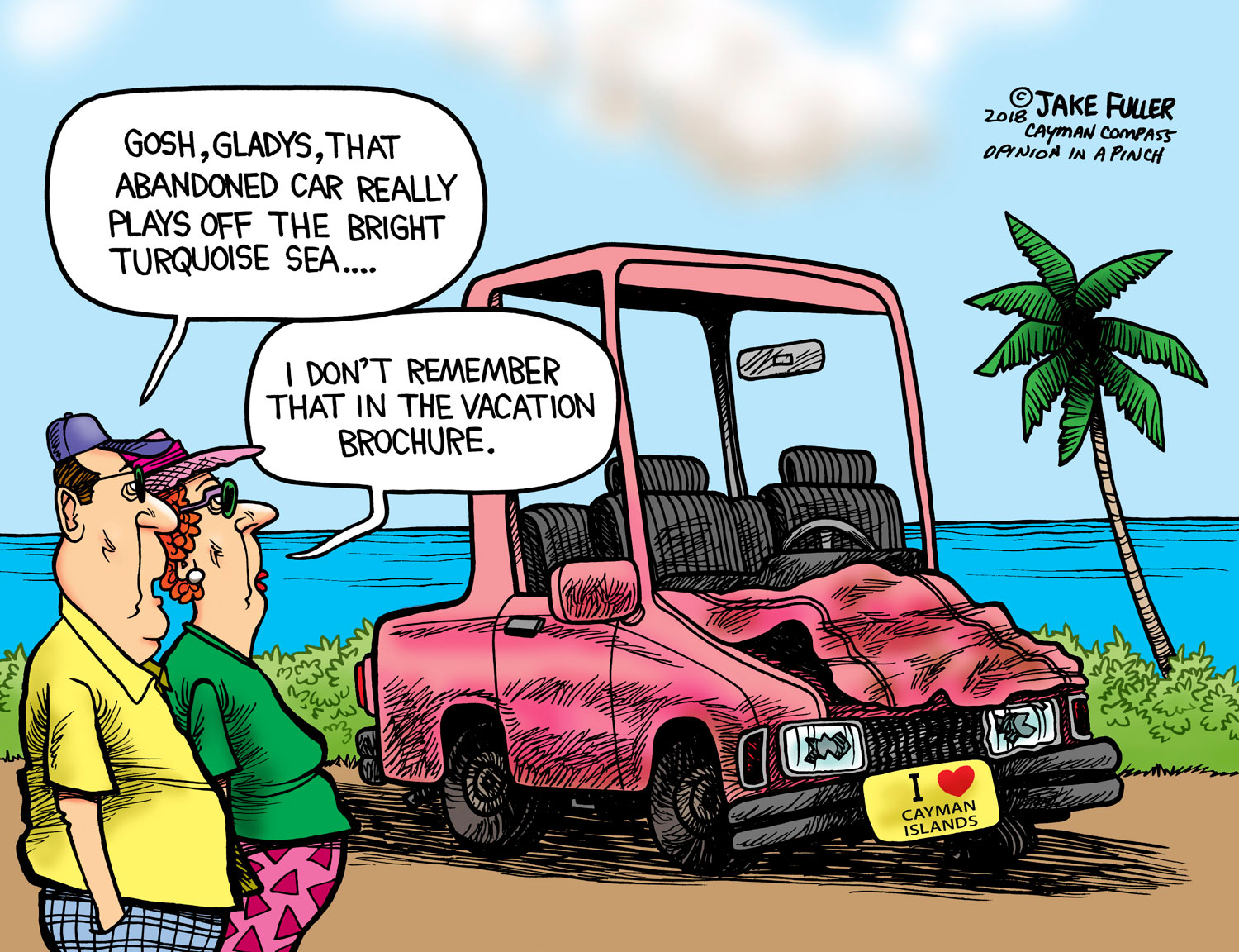 Jake-Fuller-Abandoned-Car-cartoon-clr - Cayman Compass