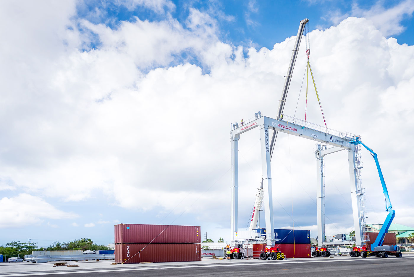 Cranes will create multi-story container tower - Cayman Compass