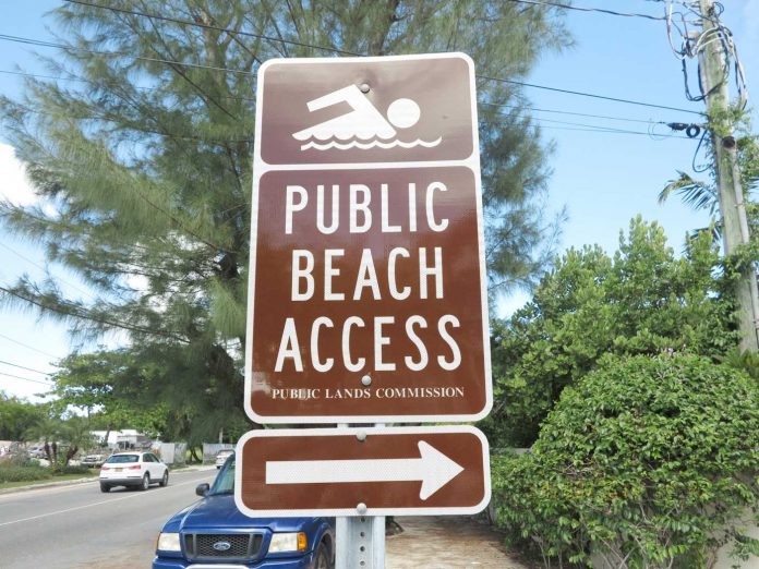New public beach access signs erected - Cayman Compass