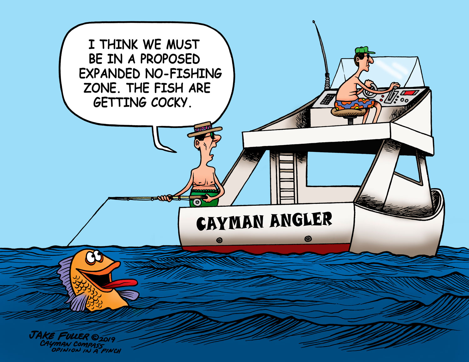 No-fishing-zone-cartoon-clr - Cayman Compass