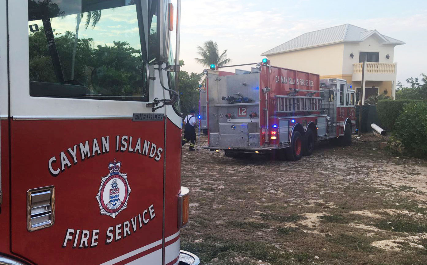 Brush fire in Lower Valley - Cayman Compass