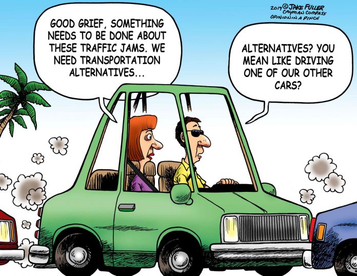 Traffic jam - Cayman Compass