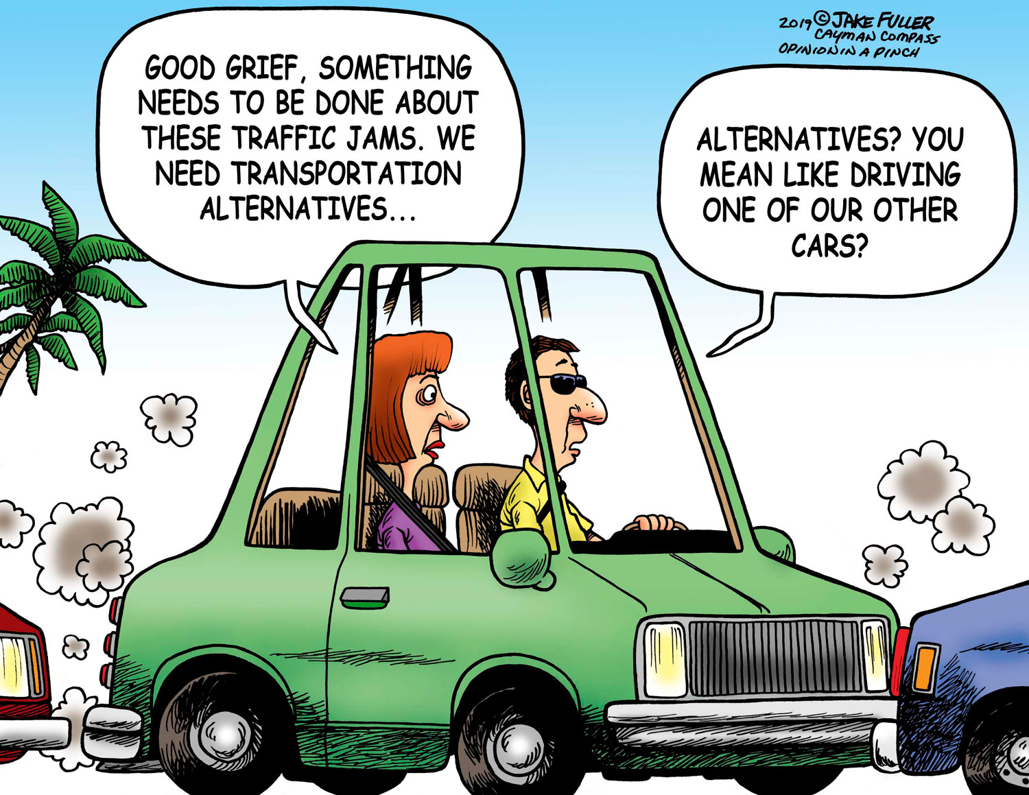 Traffic jam - Cayman Compass