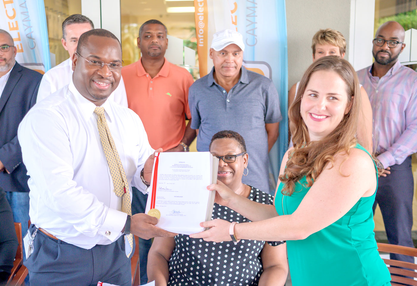 Port referendum petition: Door-to-door verifications begin - Cayman Compass