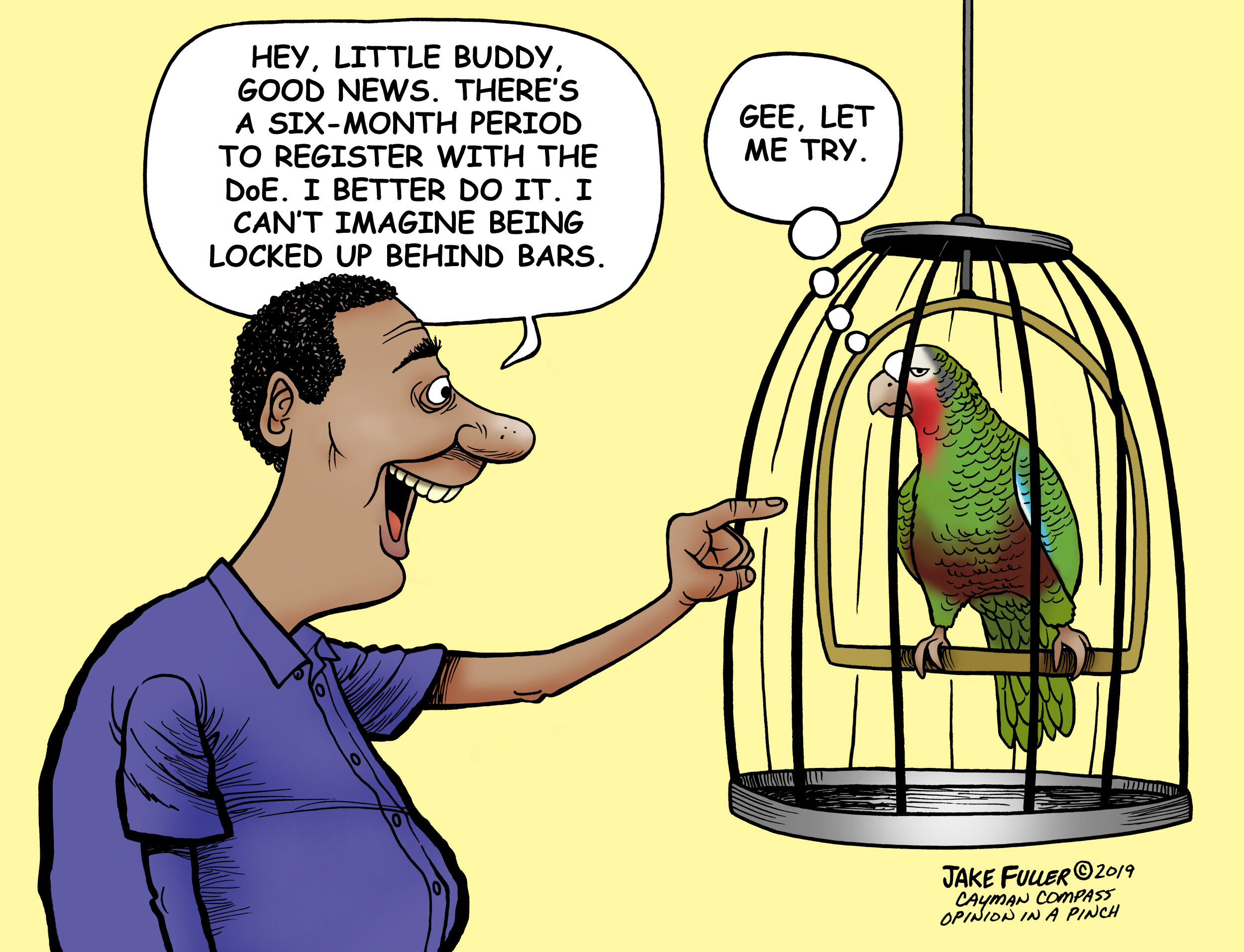 Parrot register - Cayman Compass