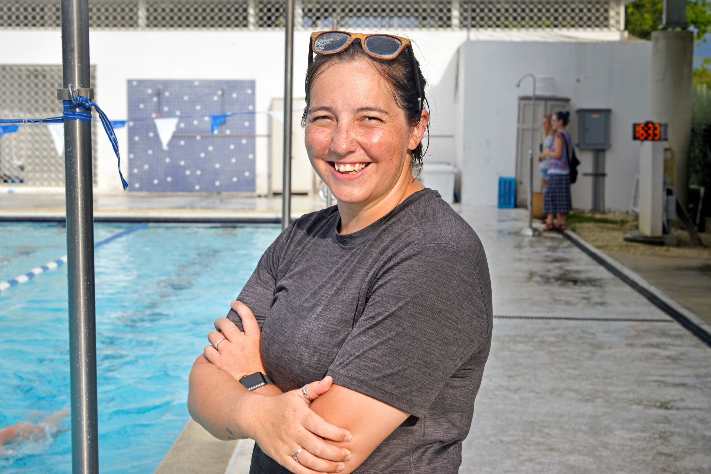 Olympian Palmer dives into Cayman swimming scene - Cayman Compass