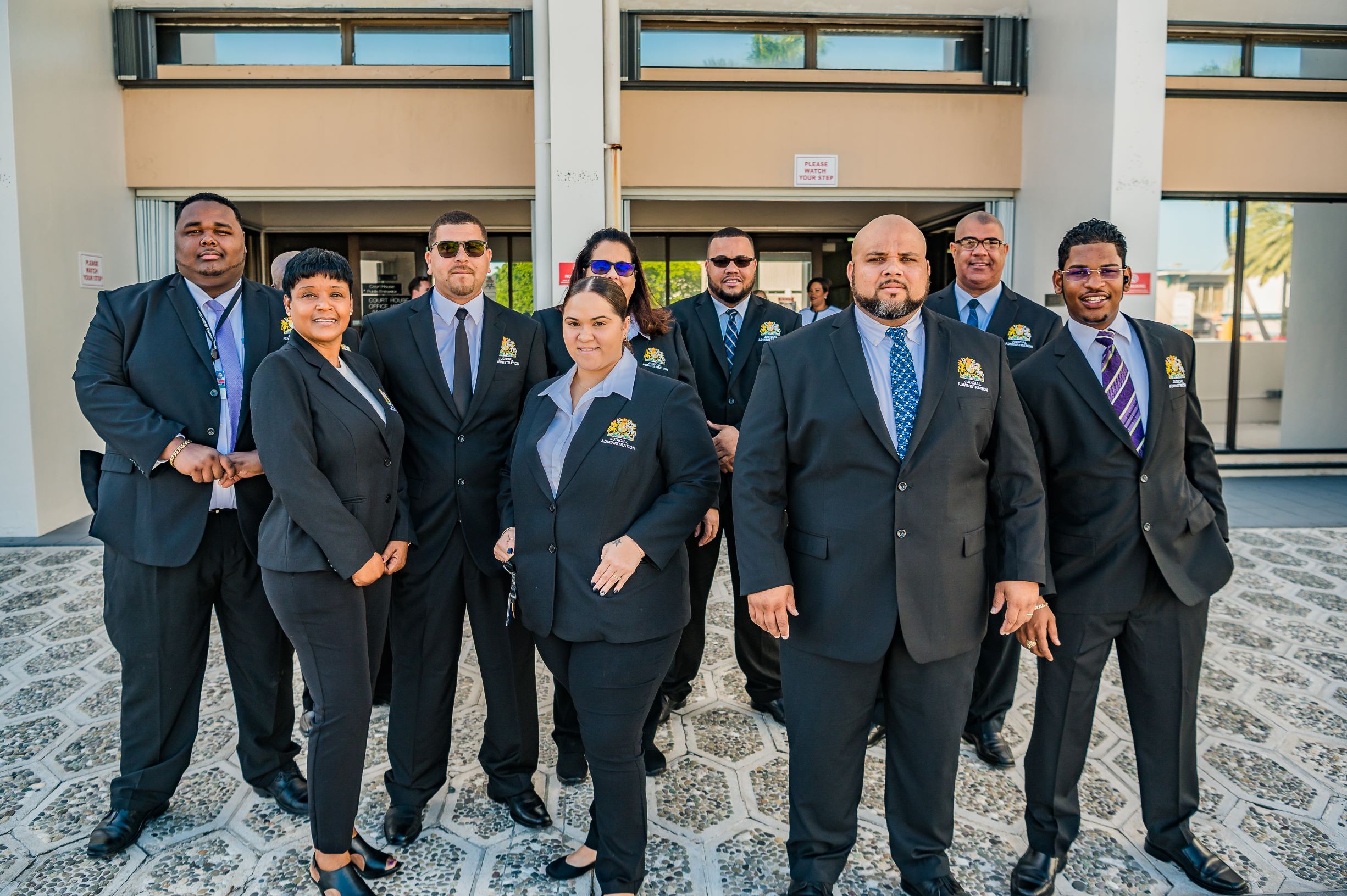 The court bailiffs gather for the Grand Court official opening on 15 ...