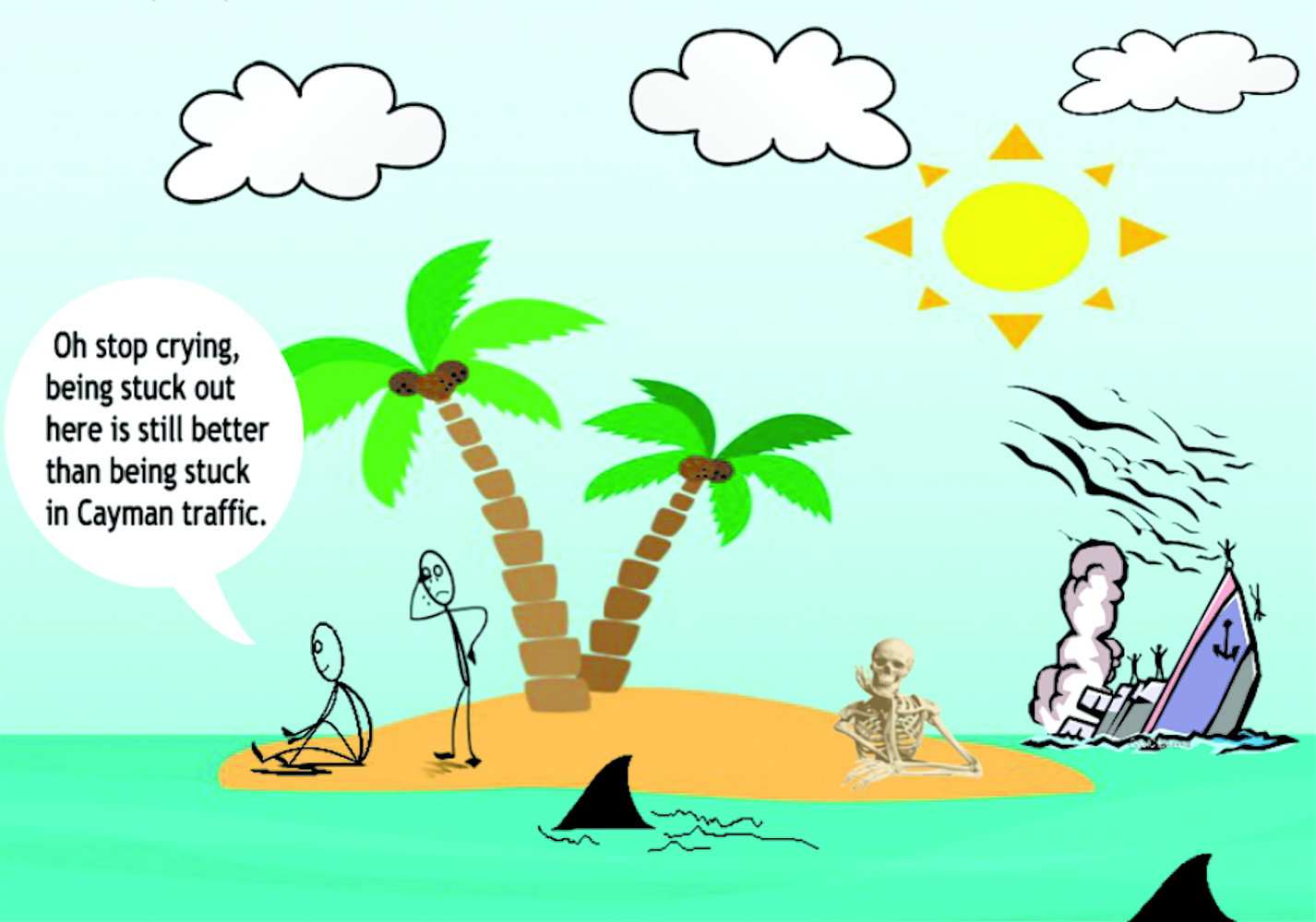 Cartoon - Stuck - Cayman Compass