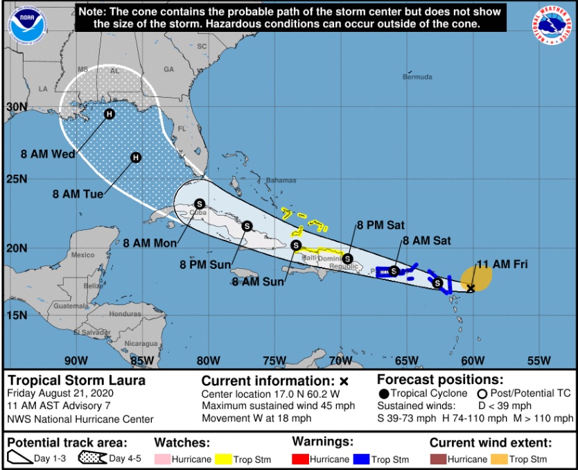 Depression strengthens into Tropical Storm Laura - Cayman Compass