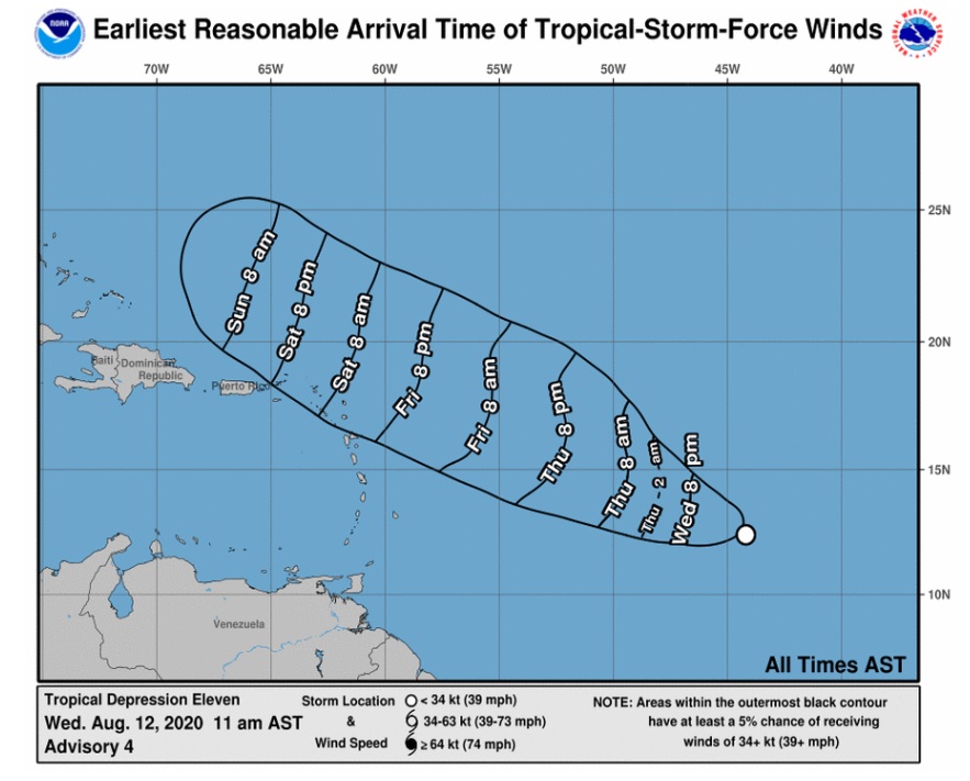 Tropical Depression 11 Expected To Strengthen Today Cayman Compass