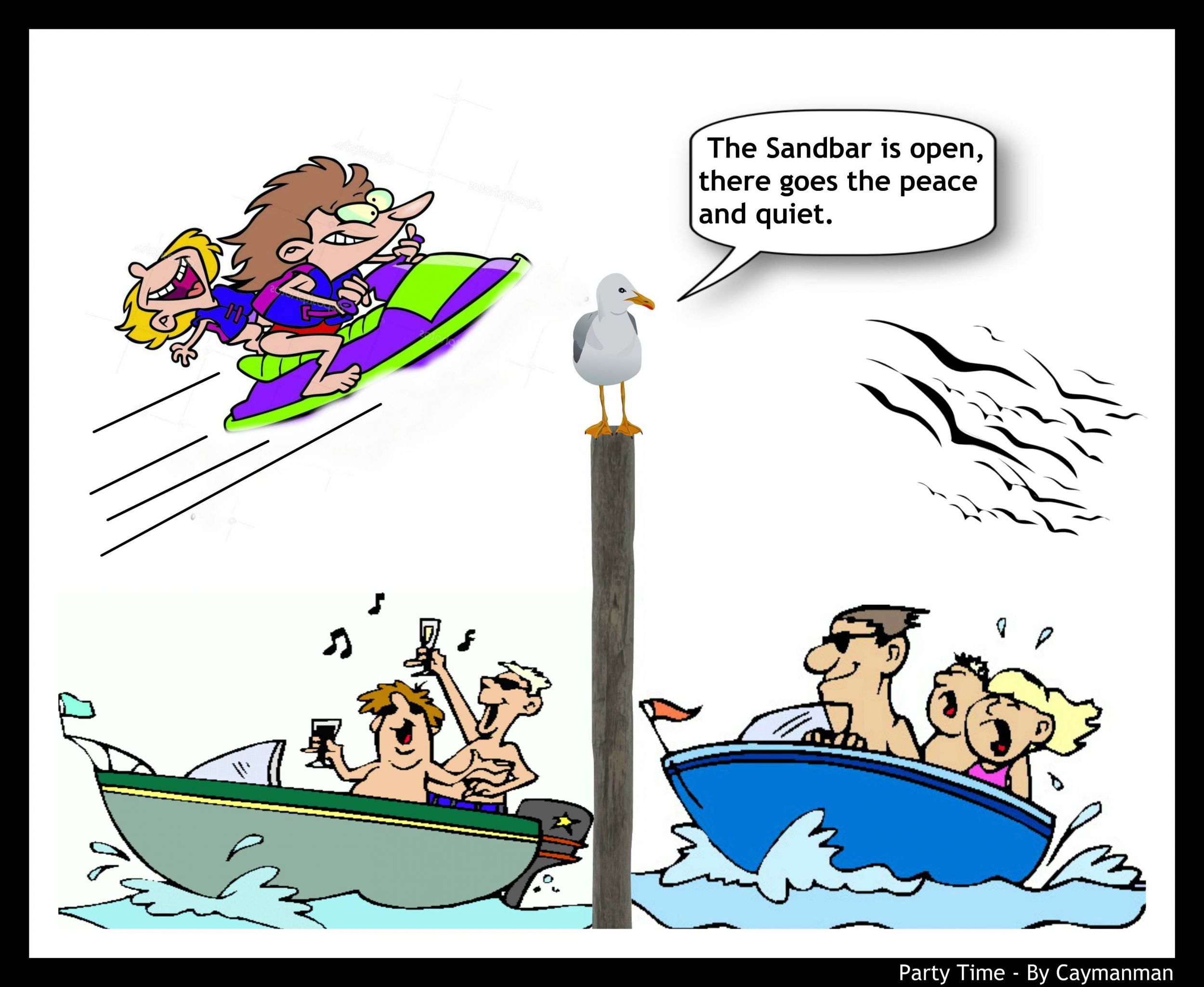 Sandbar open - Cayman Compass