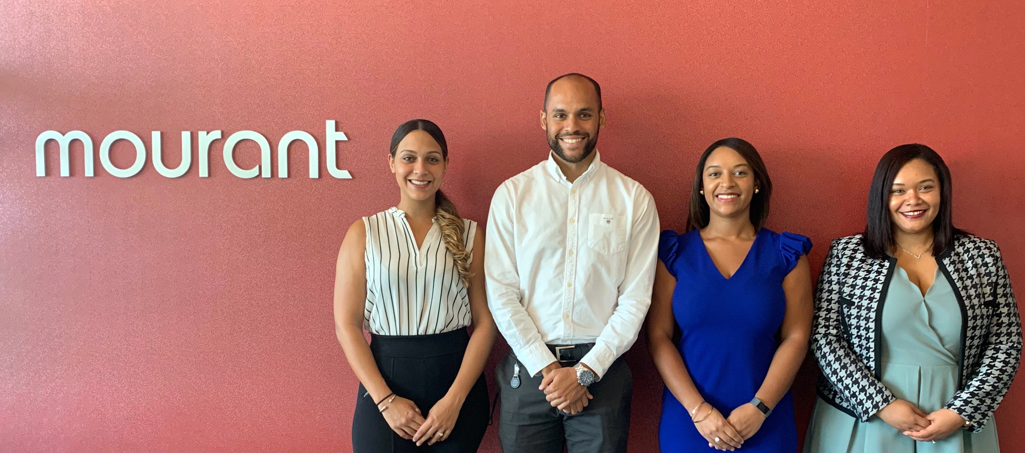 Mourant Articled Clerks from L to R - Chelsea Ayala, David Ramsaran ...