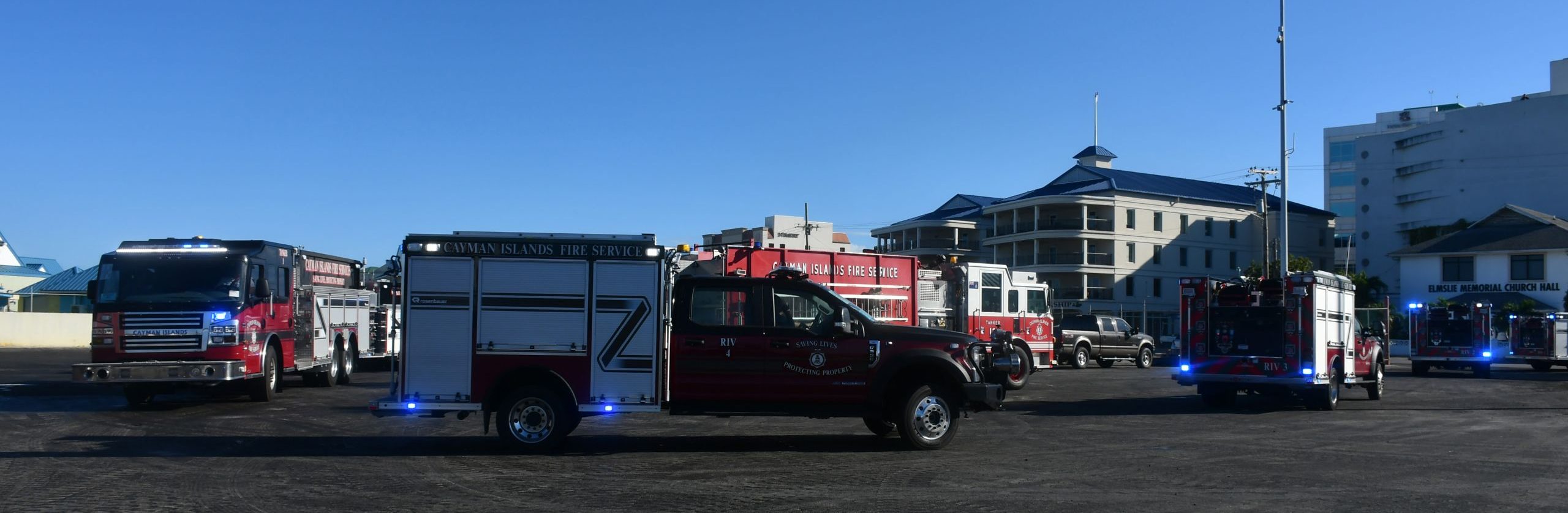 New fire vehicles leave port - Cayman Compass