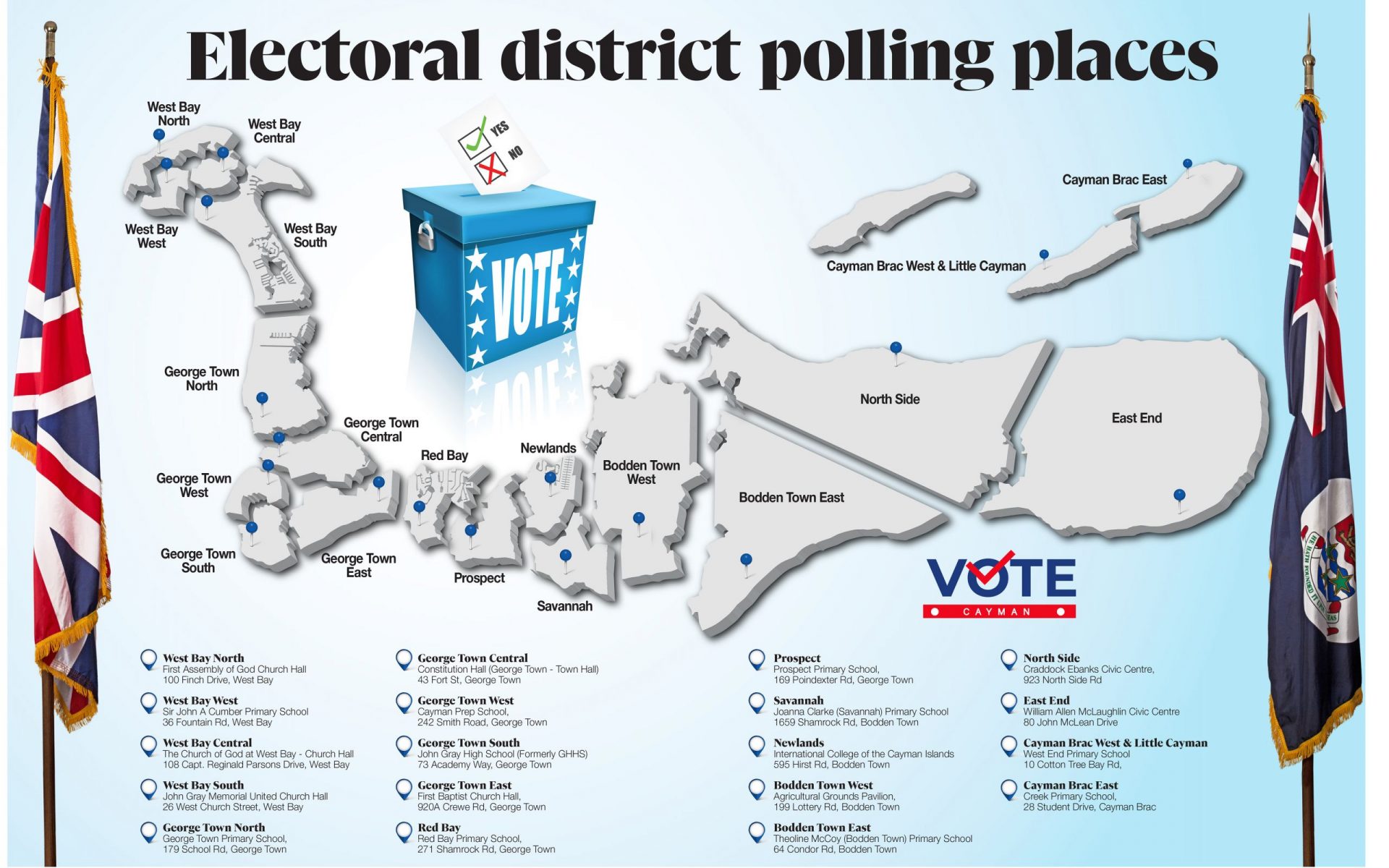 Where to vote: Polling station locations - Cayman Compass