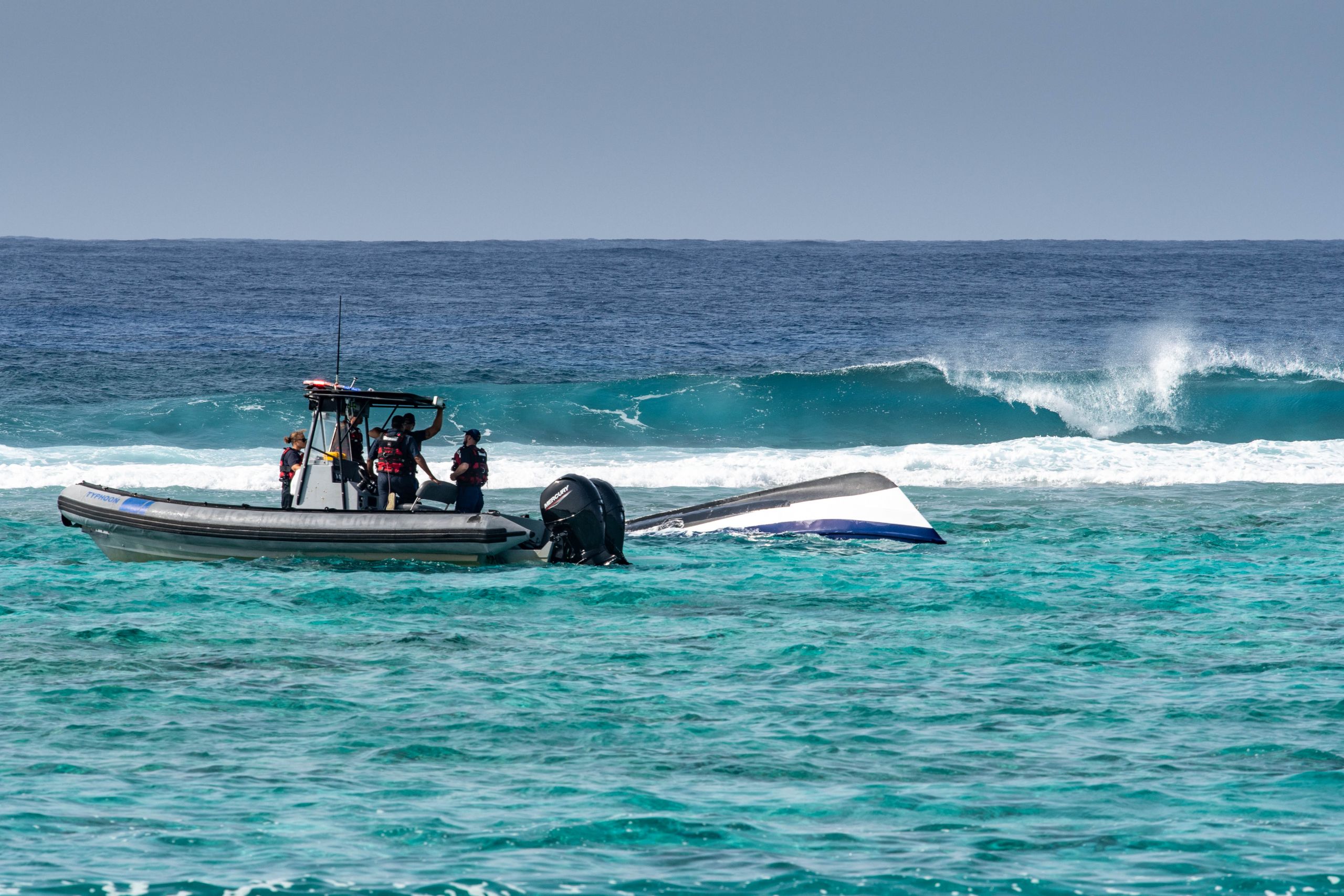 Flipped boat found in South Sound - Cayman Compass