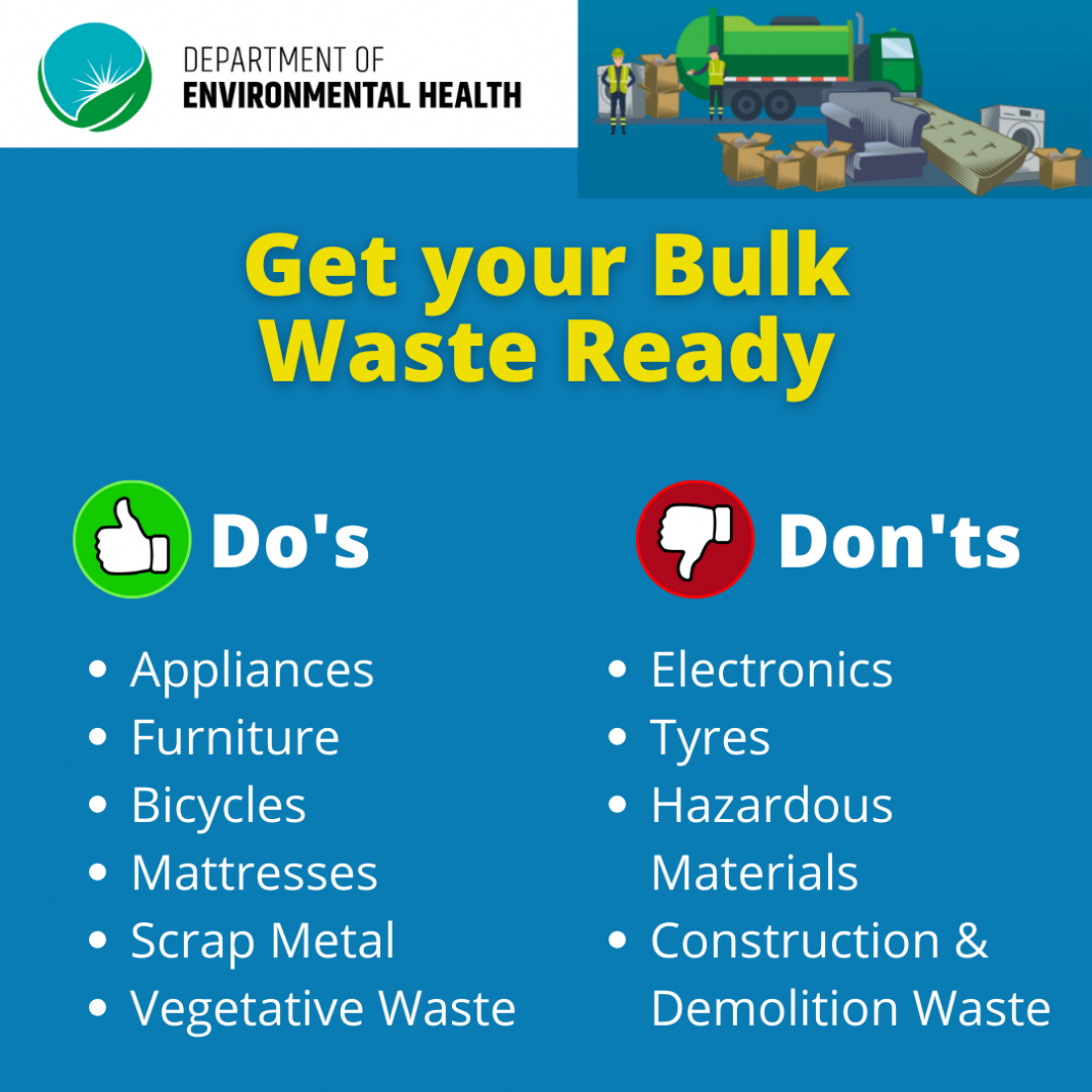 DEH Announces Annual Bulk Waste Collection Schedule - Cayman Compass