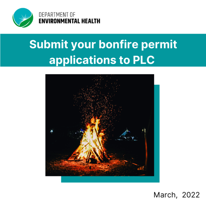 Bonfire applications to be addressed to Public Lands Commission ...