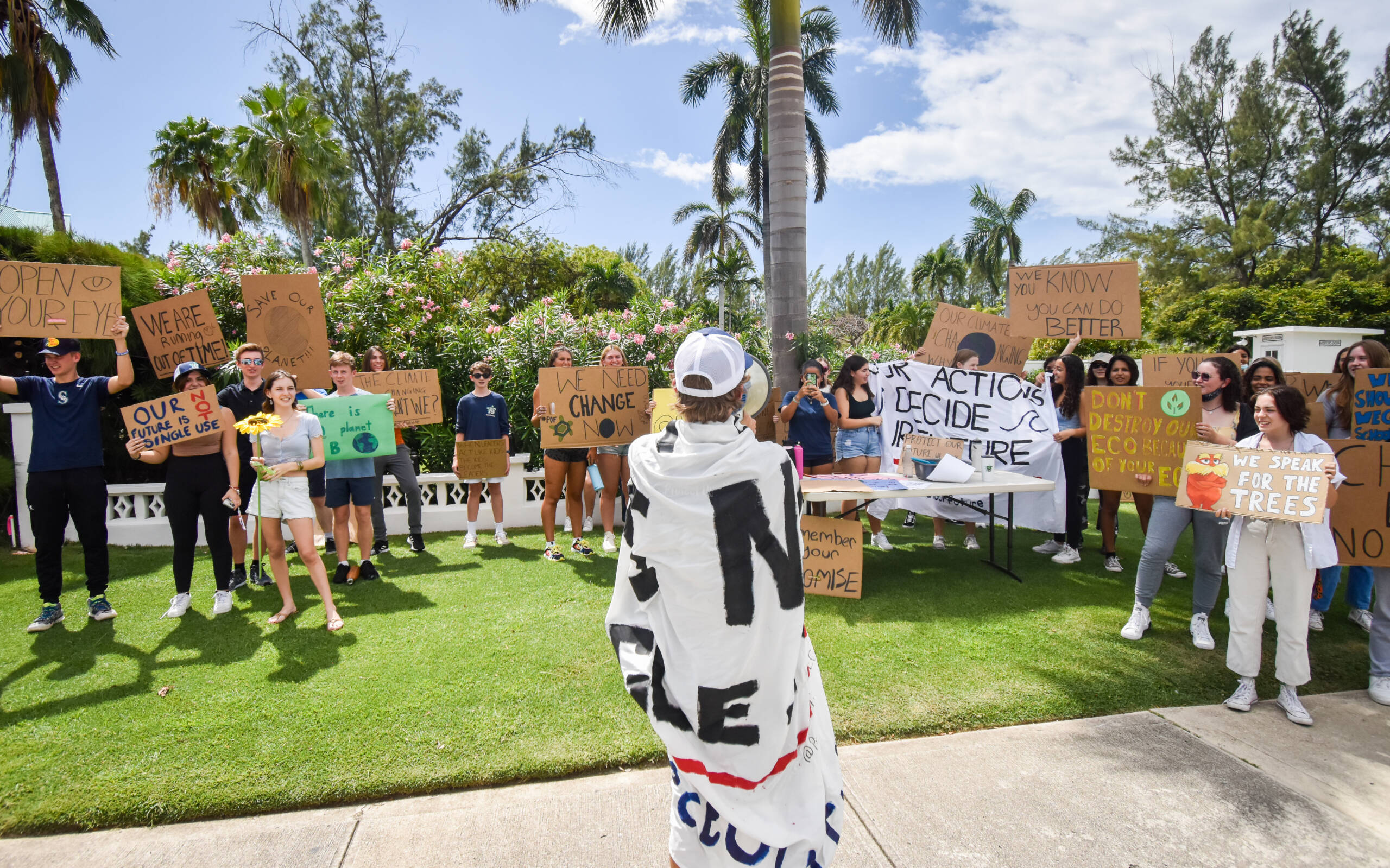 Protect Our Future activists call for action on climate change - Cayman ...