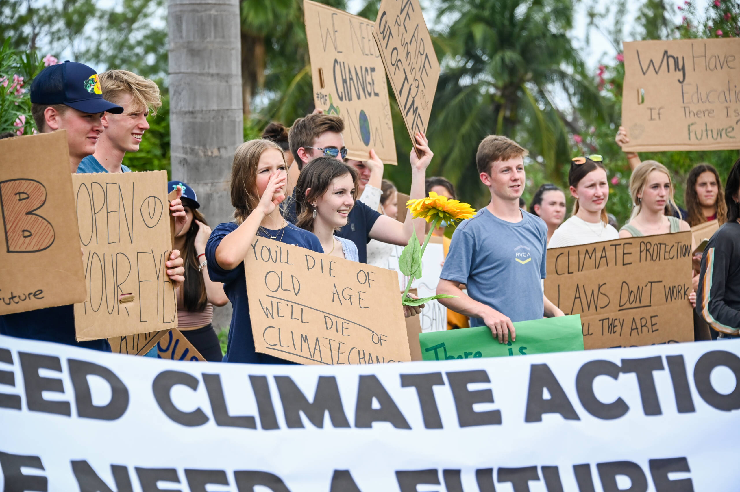 Protect Our Future activists call for action on climate change - Cayman ...