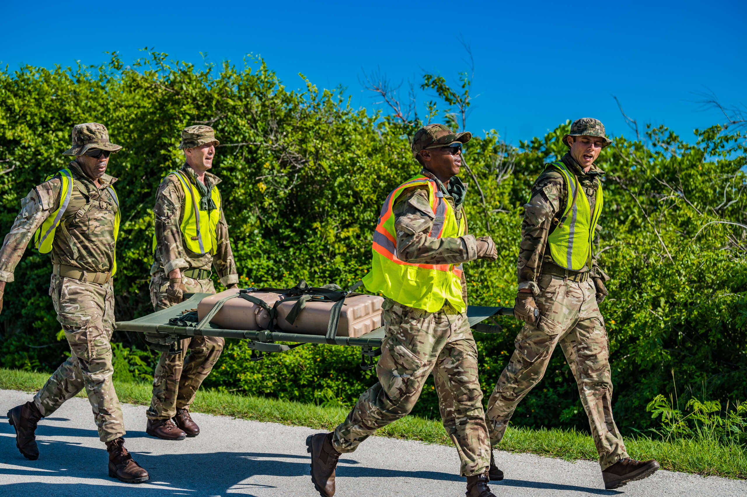 Regiment takes to roads and beaches in training exercises - Cayman Compass