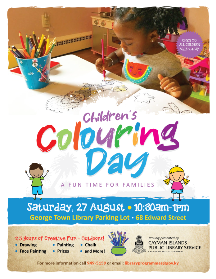 Get creative with Children’s Colouring Day at the George Town Library ...