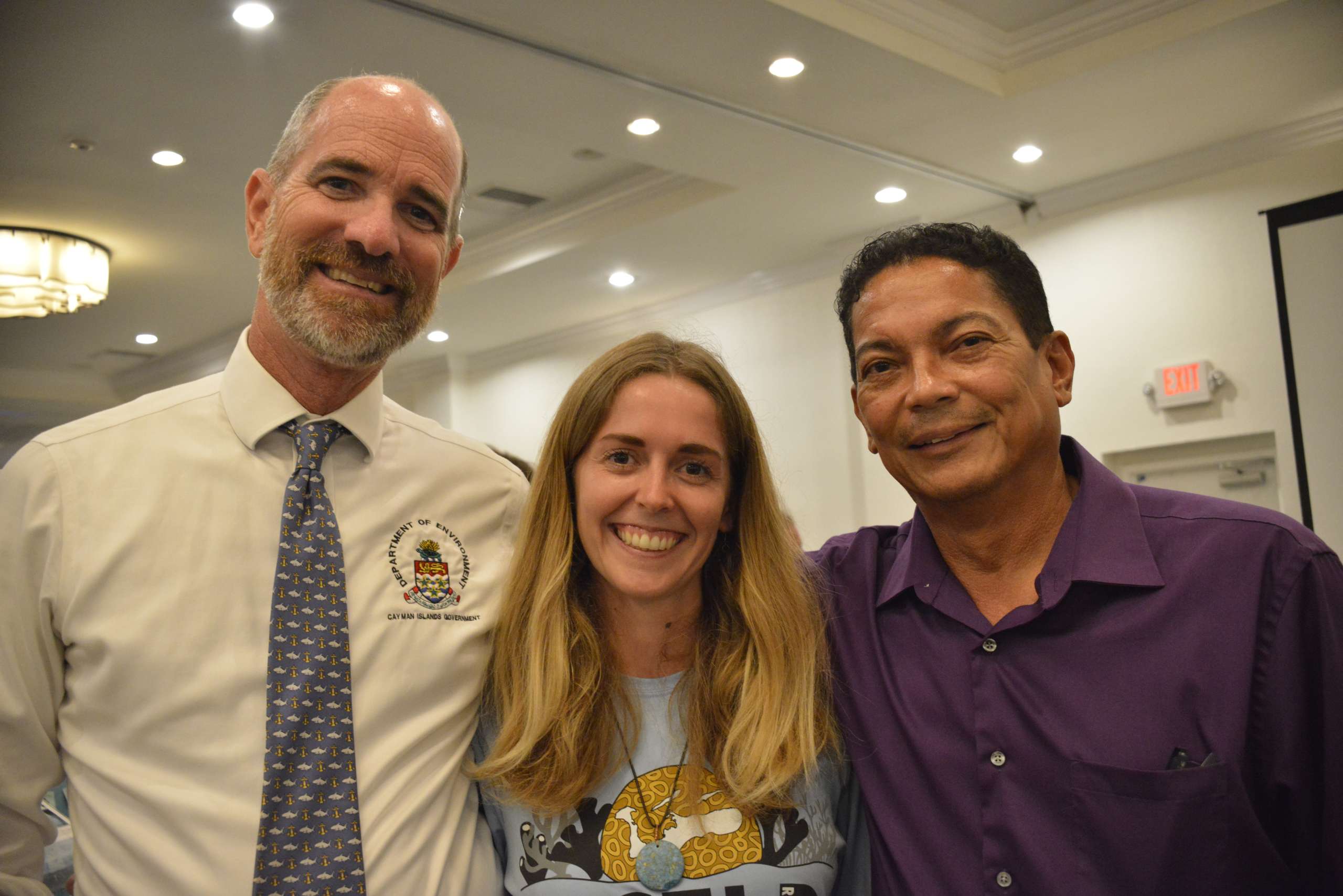 DoE team Tim Austin, Tammi Warrender and Croy McCoy - Cayman Compass