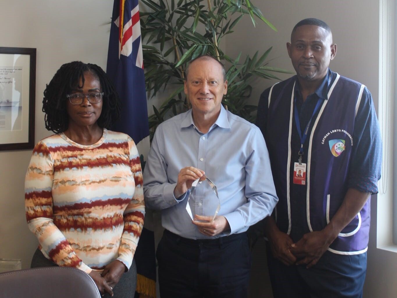 Governor honoured for work with LGBTQ community - Cayman Compass