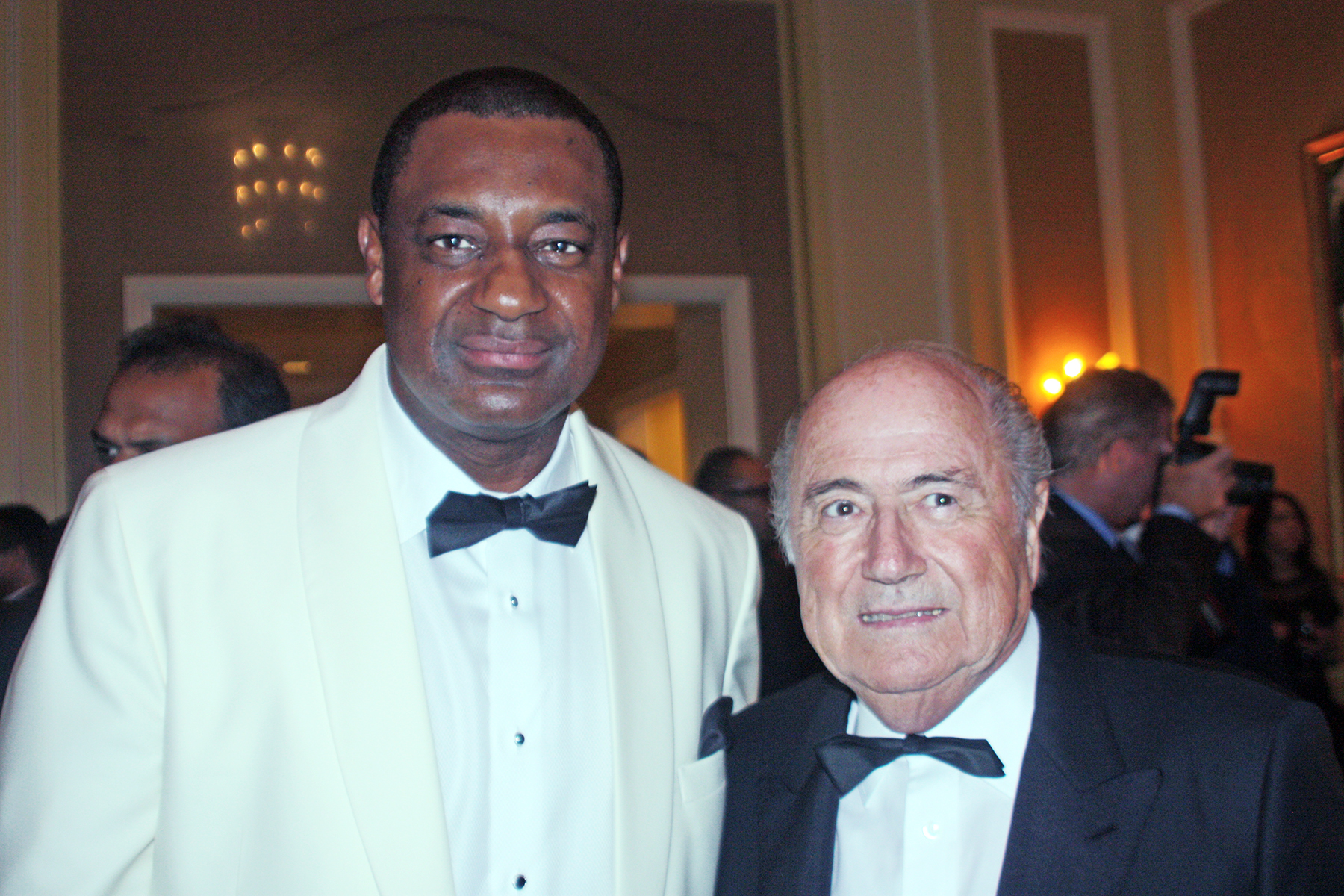 Jeffrey Webb and Sepp Blatter, at a FIFA gala in the Cayman Isla ...