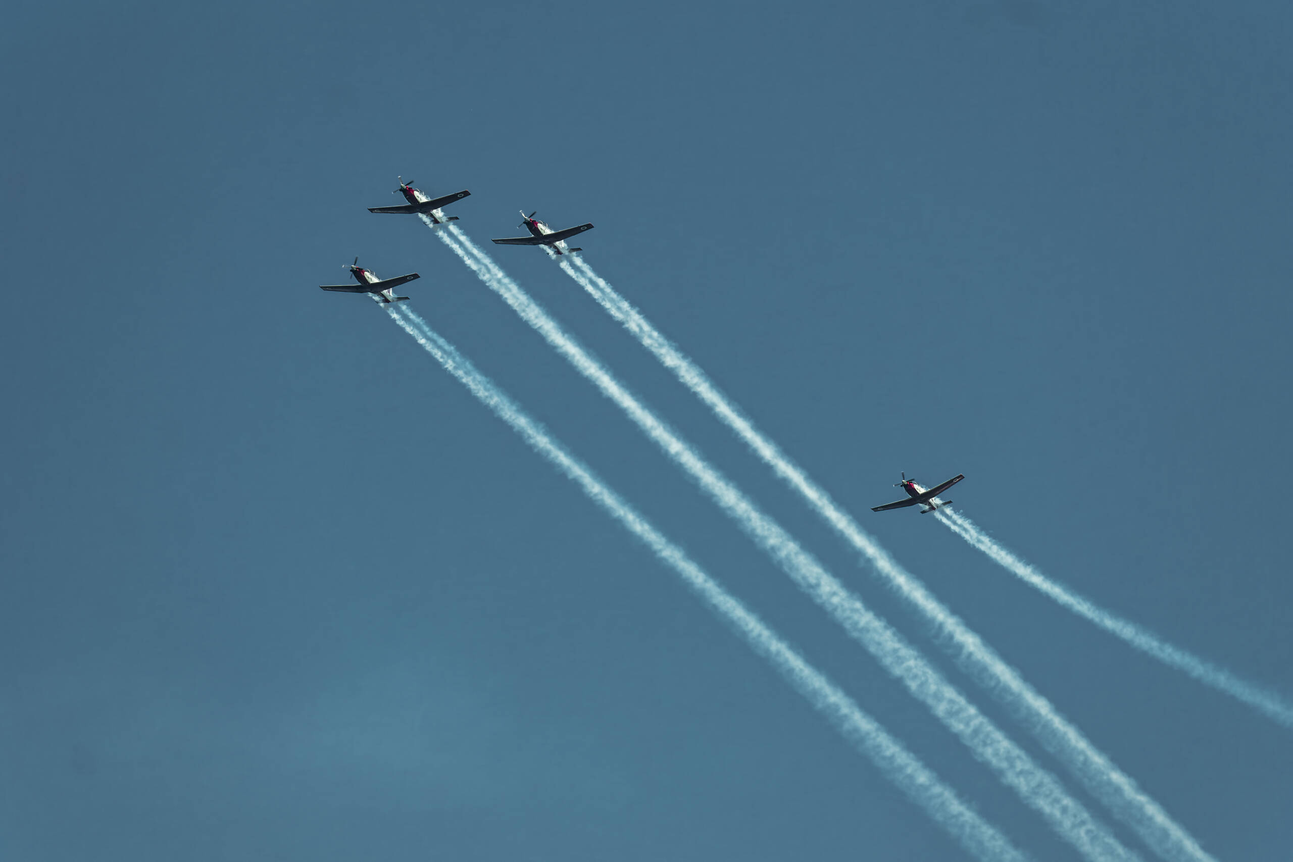 TEL AVIV, ISRAEL - Apr 15, 2021: Shot of the IDF aeroplane show with ...