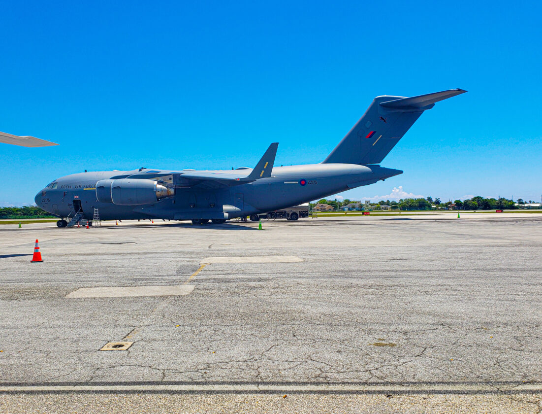 Royal Air Force makes logistics stop in Cayman - Cayman Compass