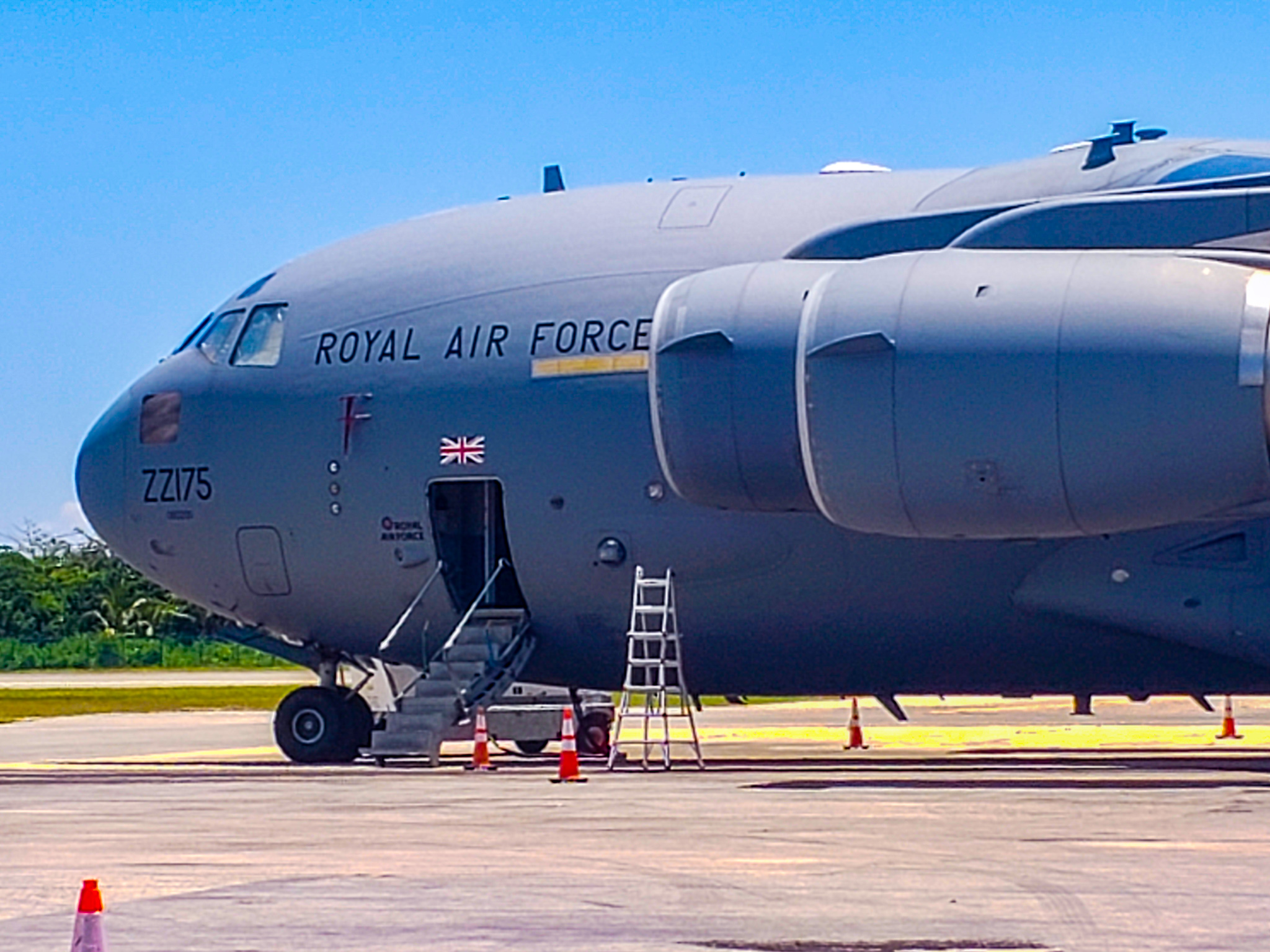 Royal Air Force makes logistics stop in Cayman - Cayman Compass