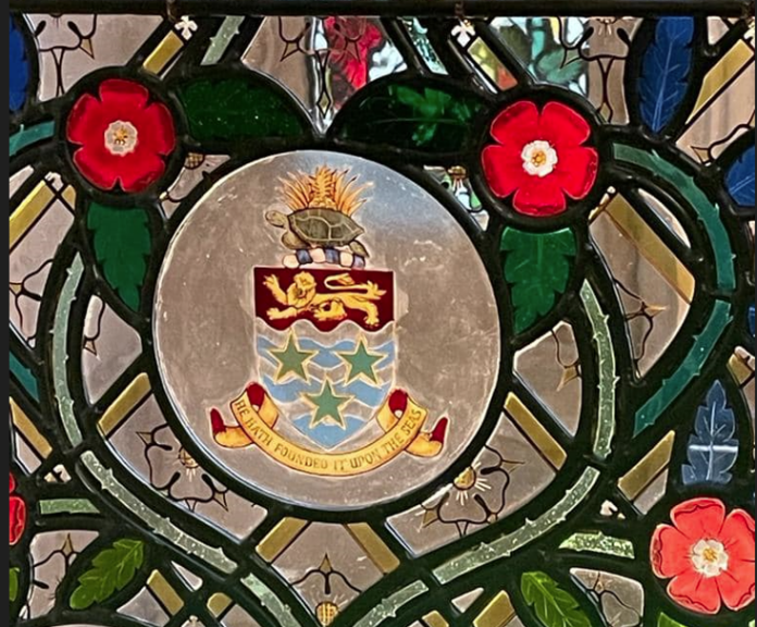 Cayman's Coat of Arms immortalised in stained glass at UK Speaker's ...