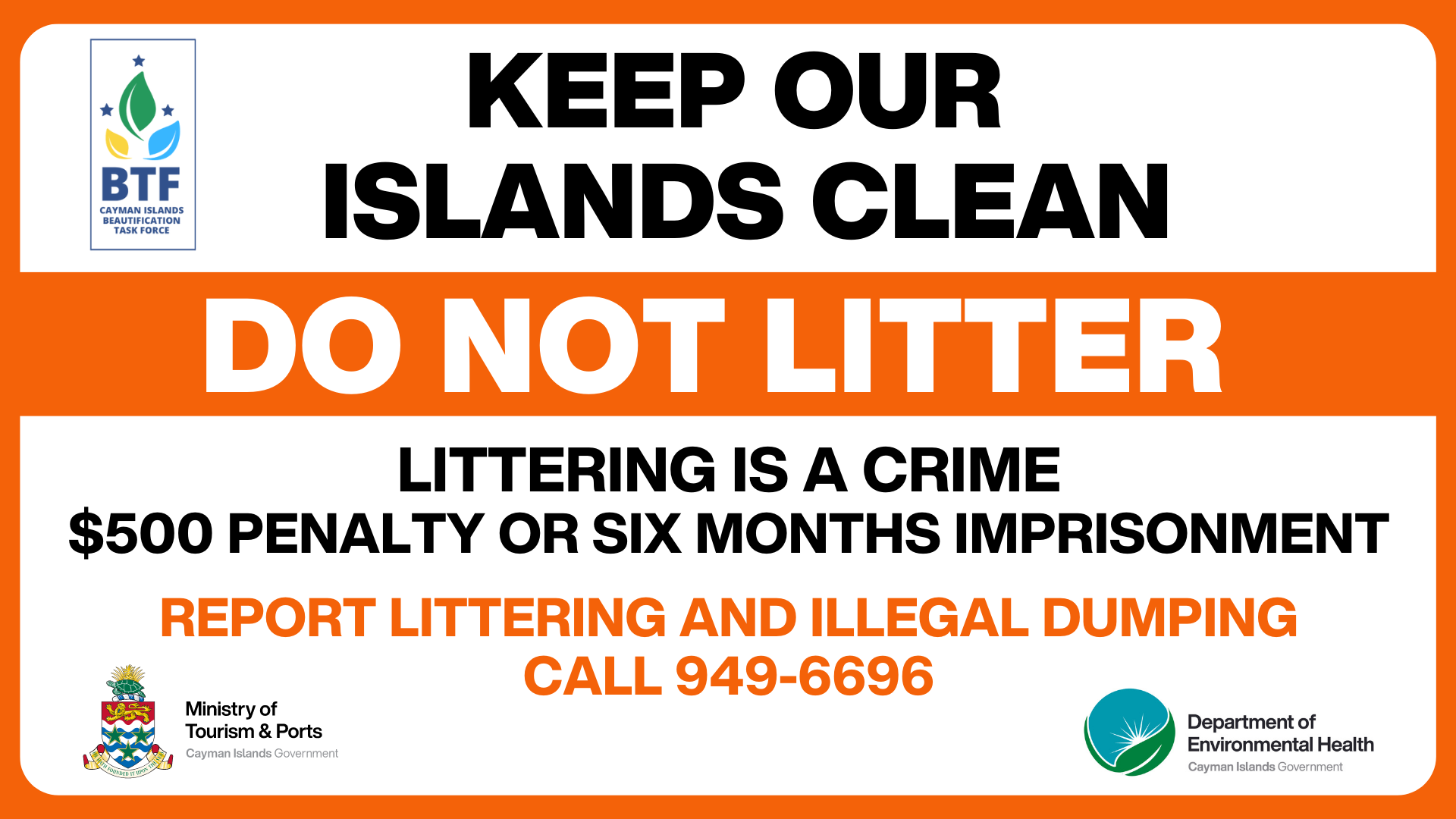 Beautification Task Force launches Anti-Littering Campaign - Cayman Compass