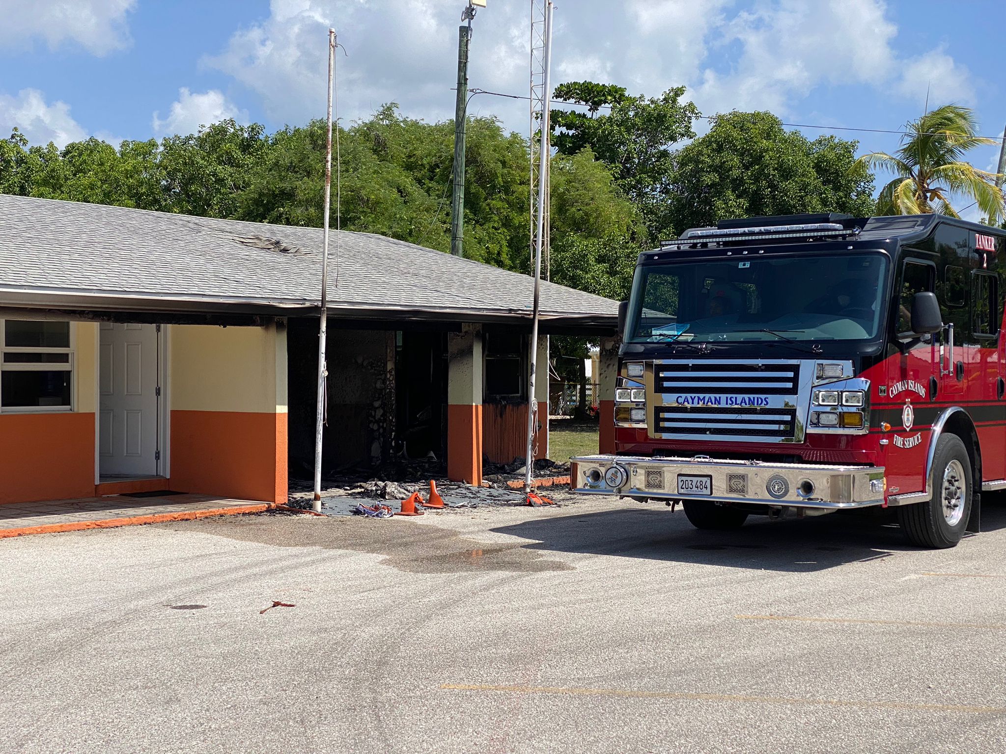 North Side Police Station fire 'deliberate' - Cayman Compass
