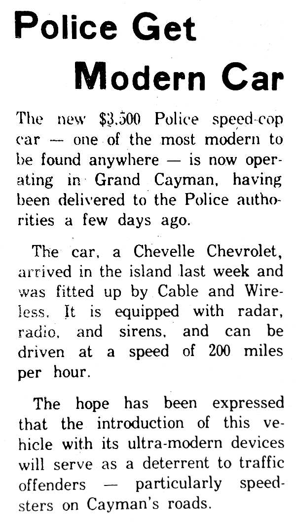 Police get modern car - Cayman Compass