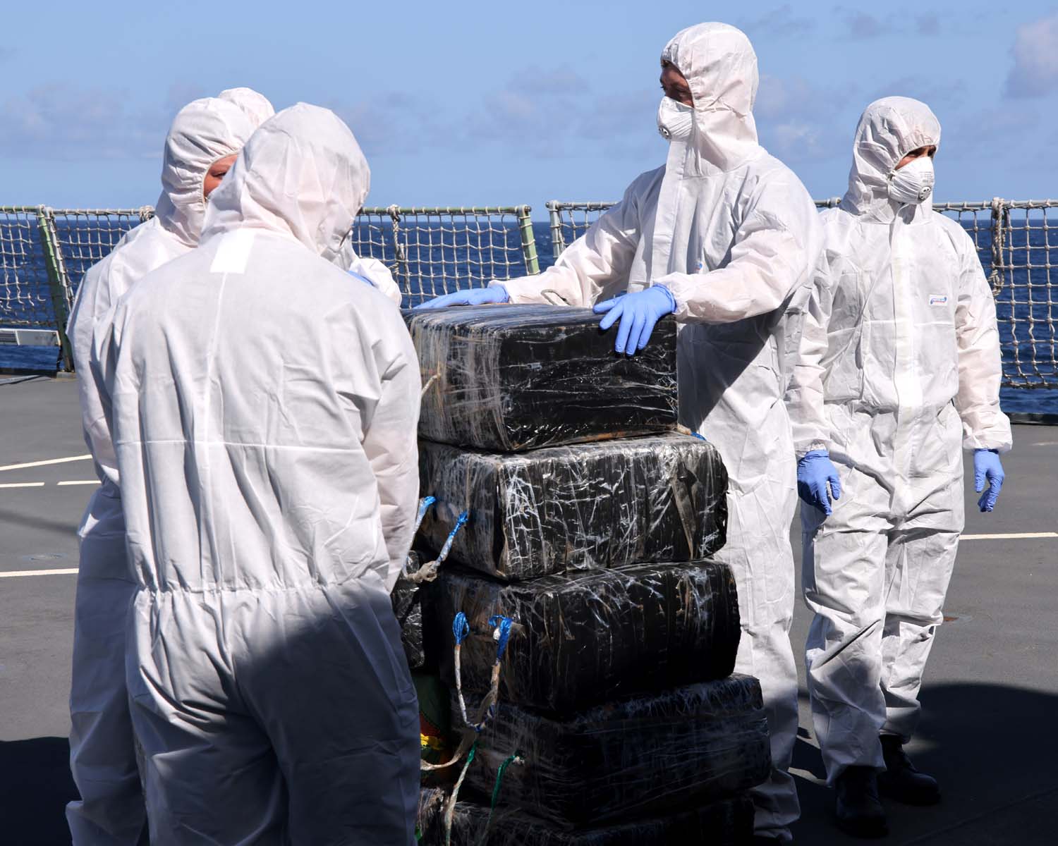 Royal Navy ship seizes $144M of cocaine in 2 drug busts in Caribbean ...