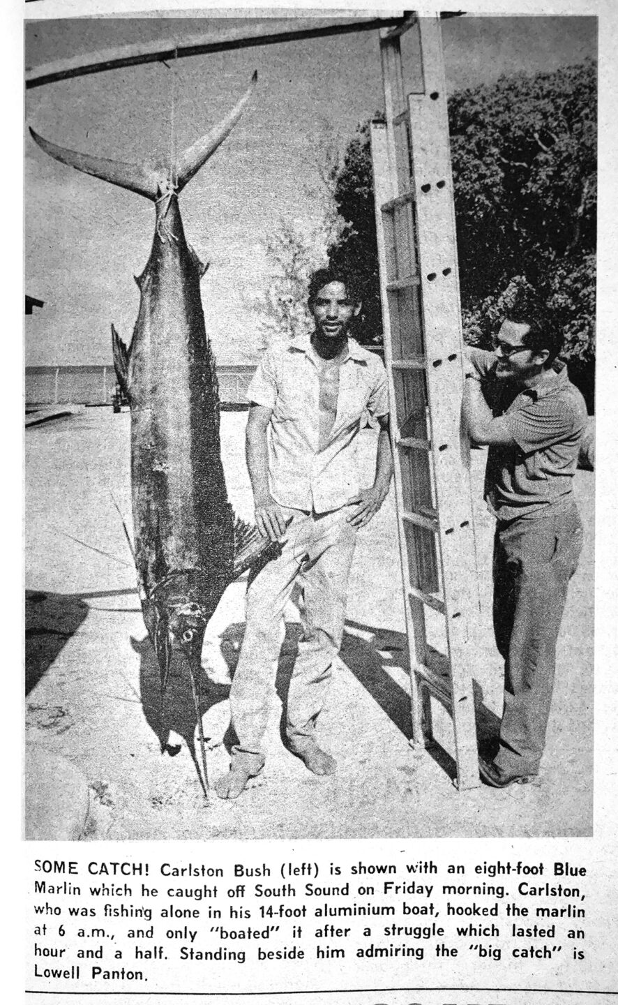 50 years ago: 8-foot-long blue marlin; Elmslie Church hall - Cayman Compass