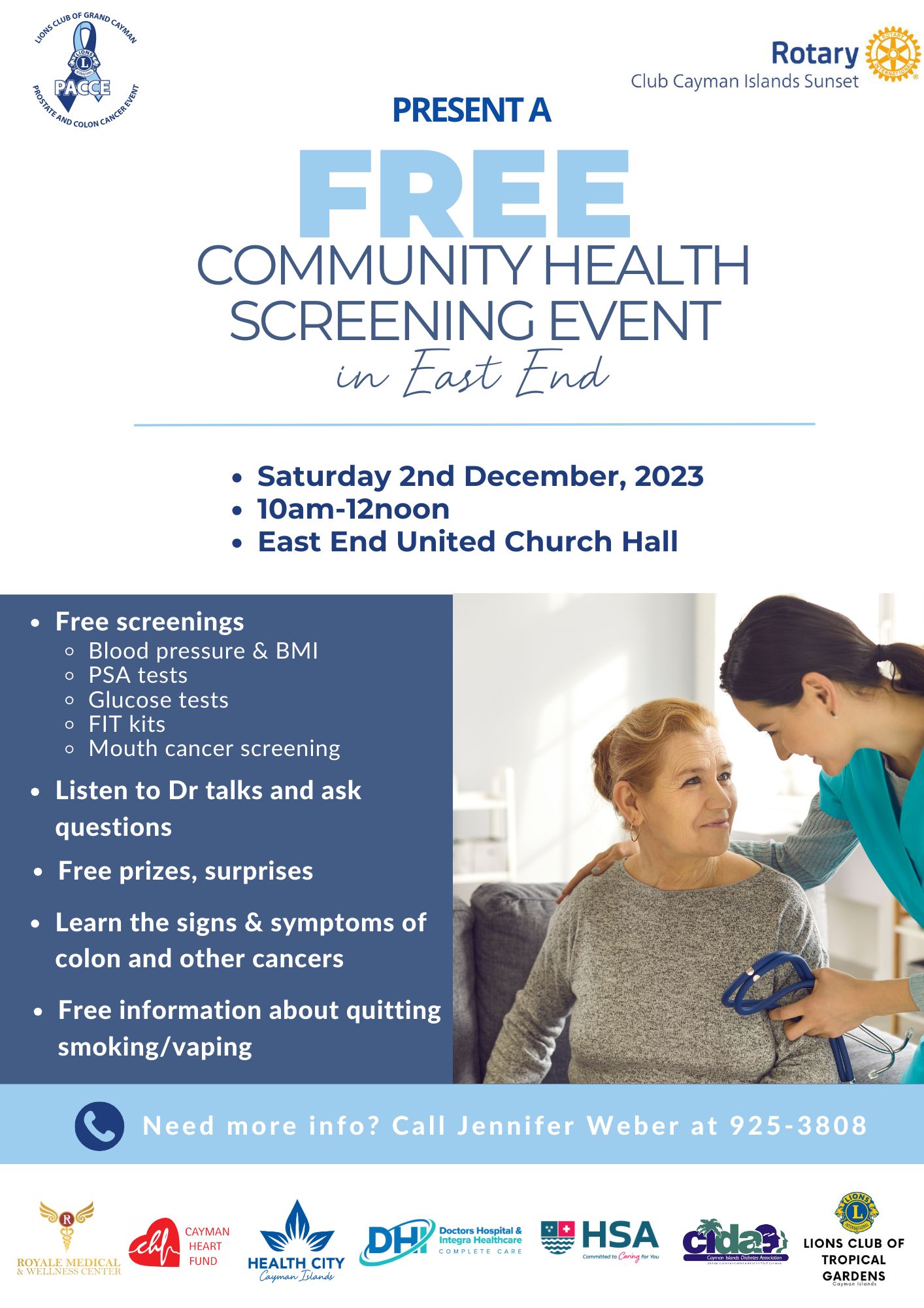 Free community health screenings at East End on 2 Dec. - Cayman Compass