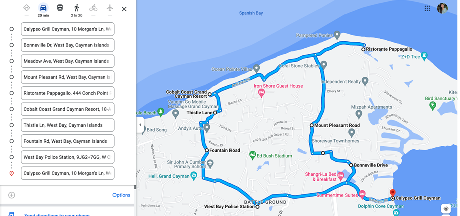Route 1 - Cayman Compass